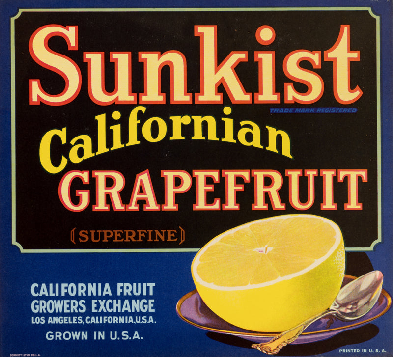 Sunkist Californian Grapfruit – The Crate Label